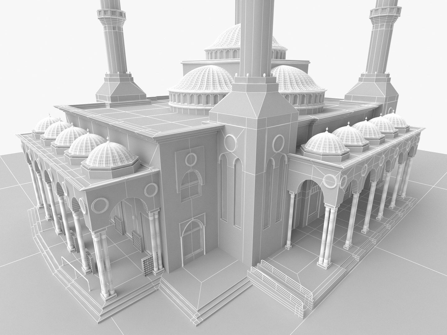 Umar Bin Khattab Mosque Model - TurboSquid 1970953
