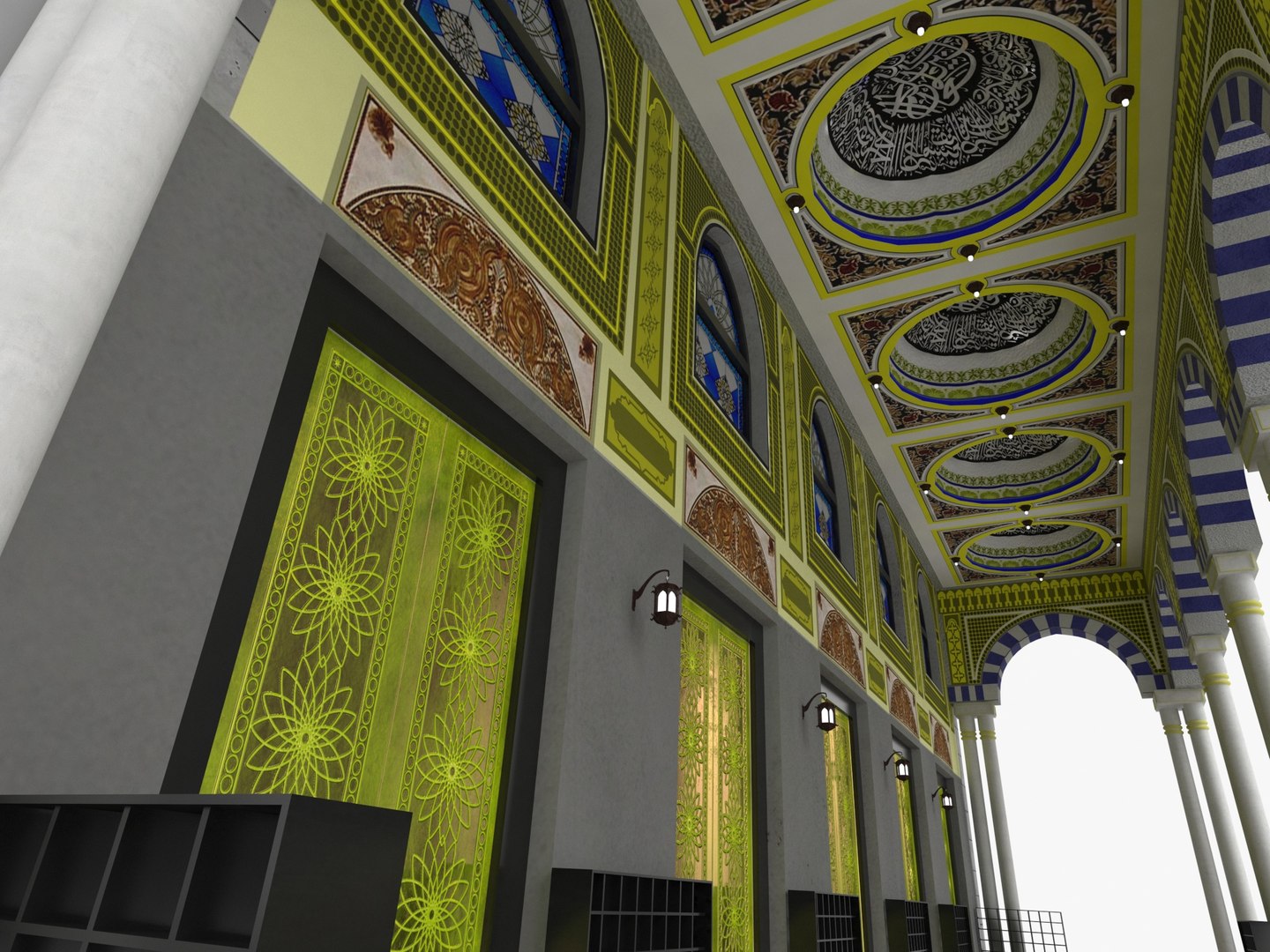 Umar Bin Khattab Mosque Model - TurboSquid 1970953