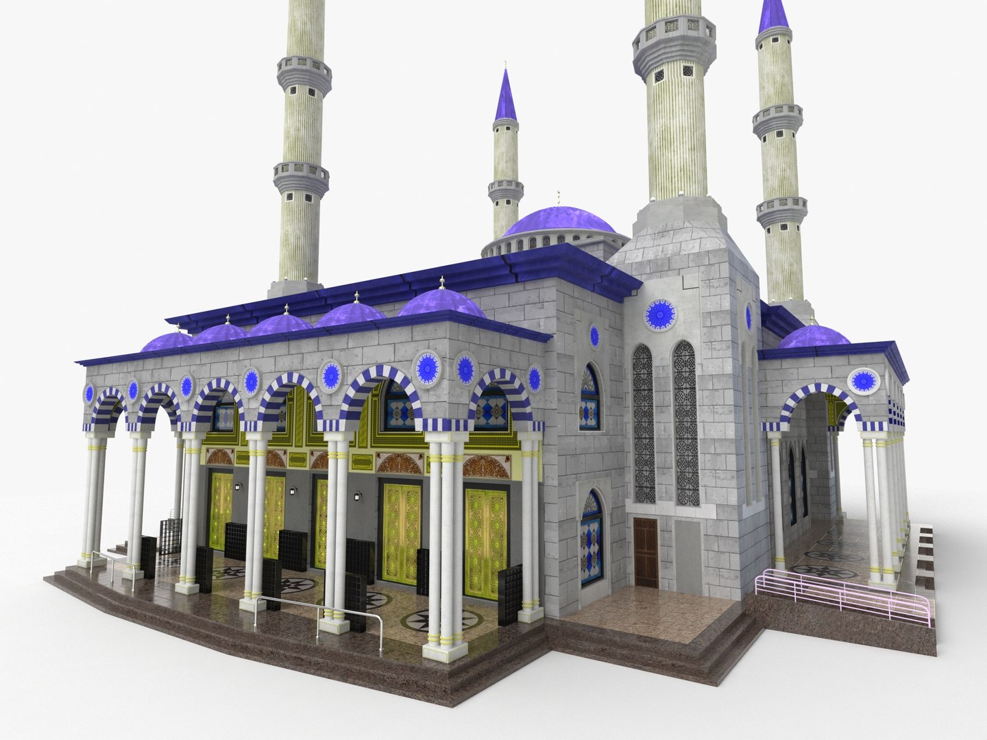 Umar Bin Khattab Mosque Model - TurboSquid 1970953
