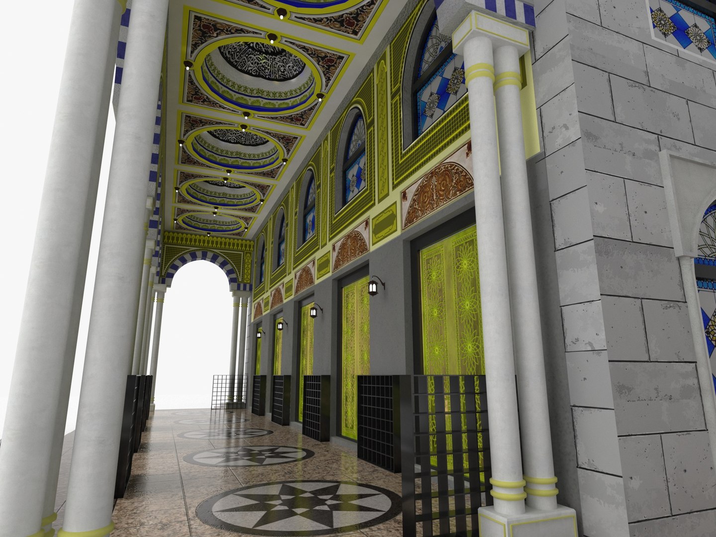 Umar Bin Khattab Mosque Model - TurboSquid 1970953