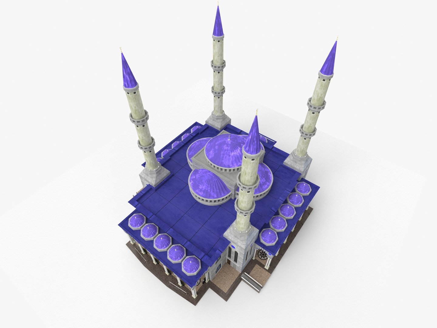 Umar Bin Khattab Mosque Model - TurboSquid 1970953