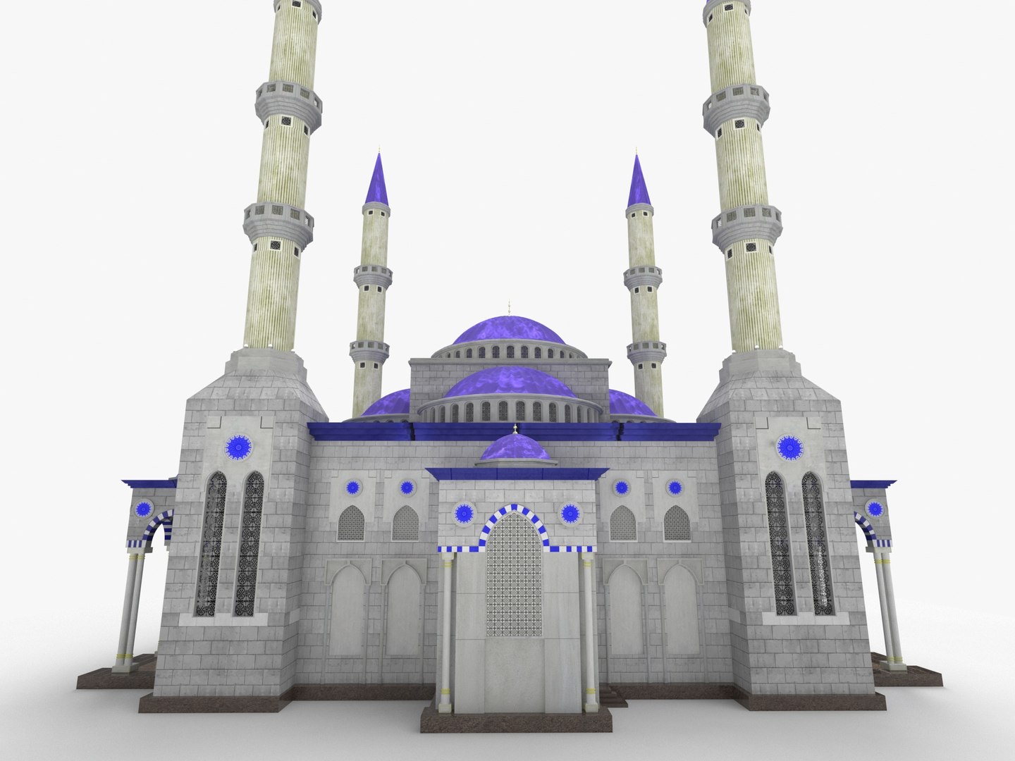 Umar Bin Khattab Mosque Model - TurboSquid 1970953