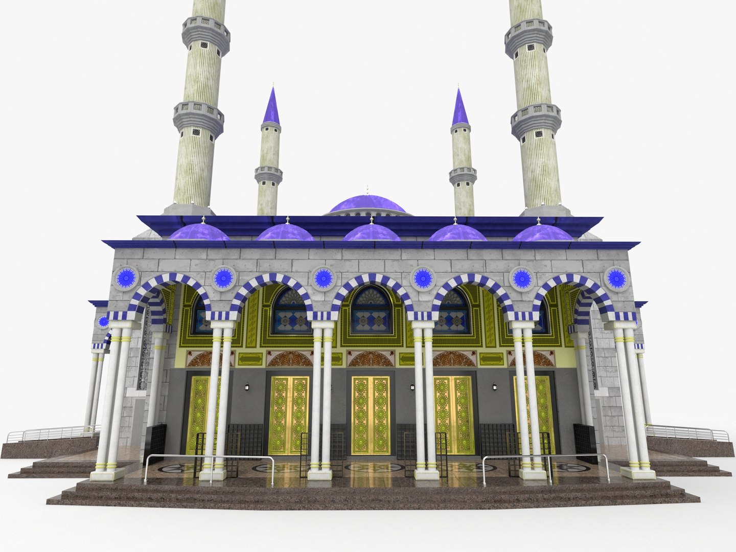 Umar Bin Khattab Mosque Model - TurboSquid 1970953
