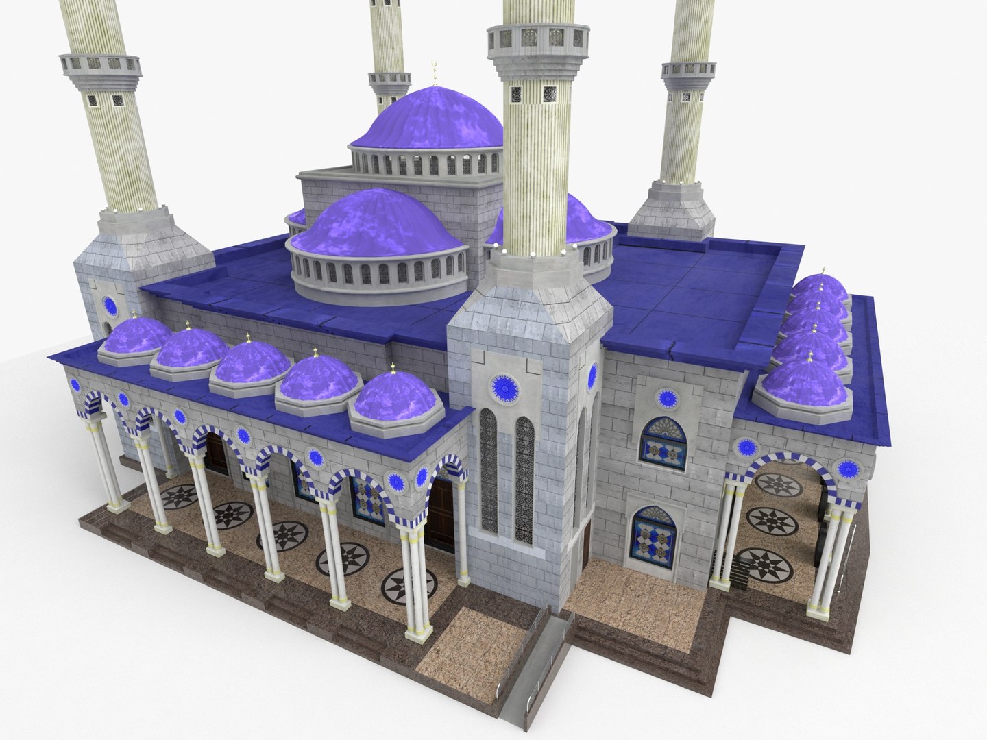 Umar Bin Khattab Mosque Model - TurboSquid 1970953