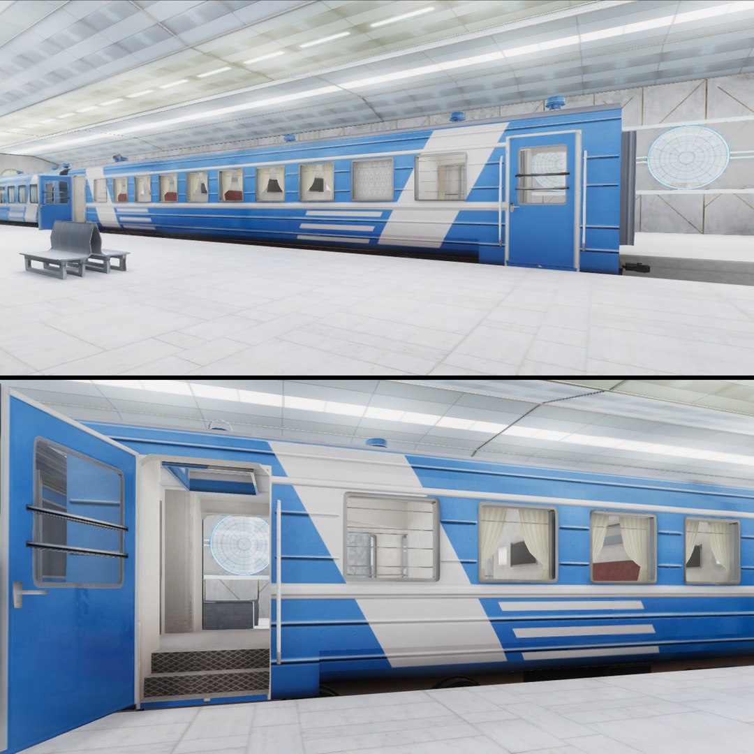 3D Modern Train Station 02 - TurboSquid 1629007