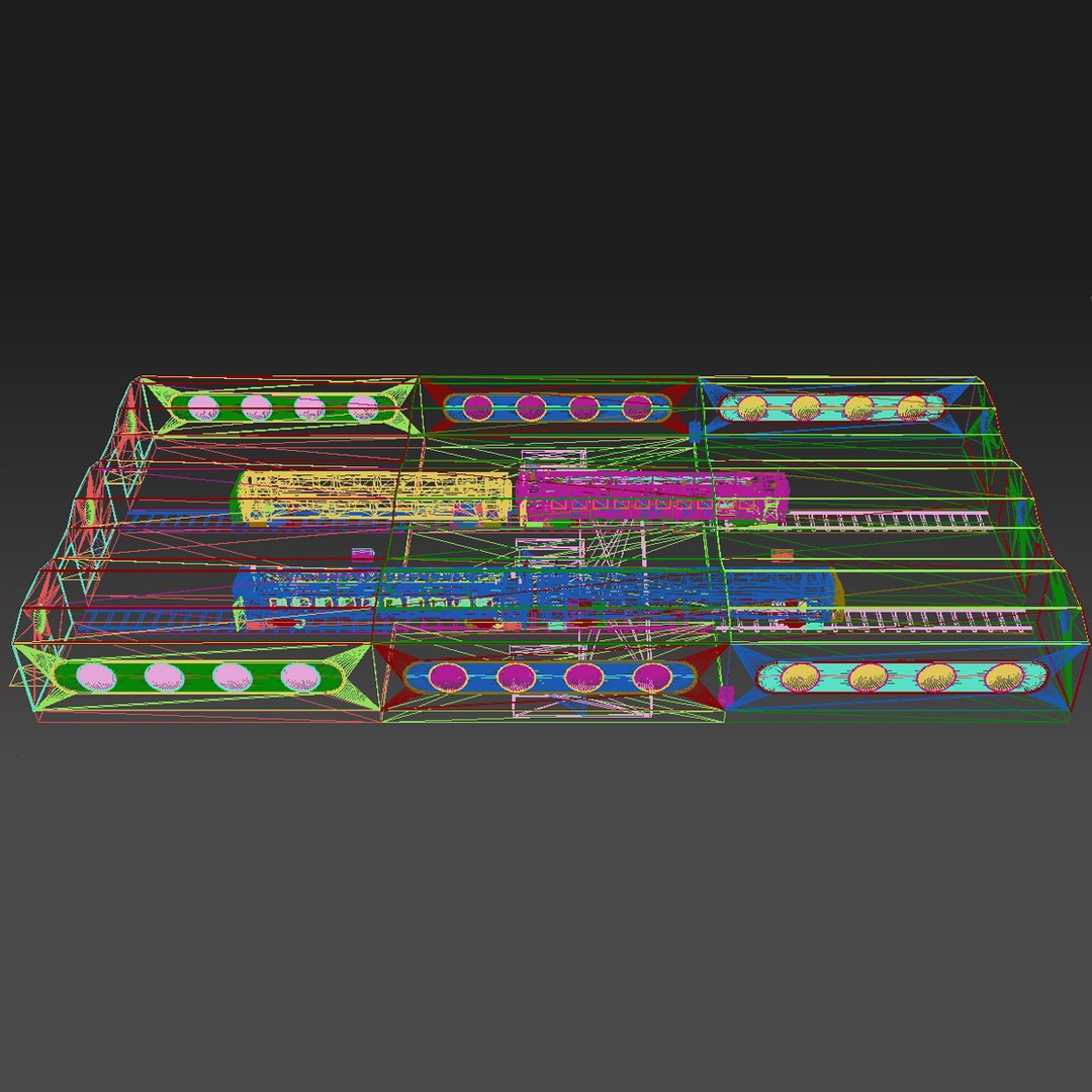 3D Modern Train Station 02 - TurboSquid 1629007