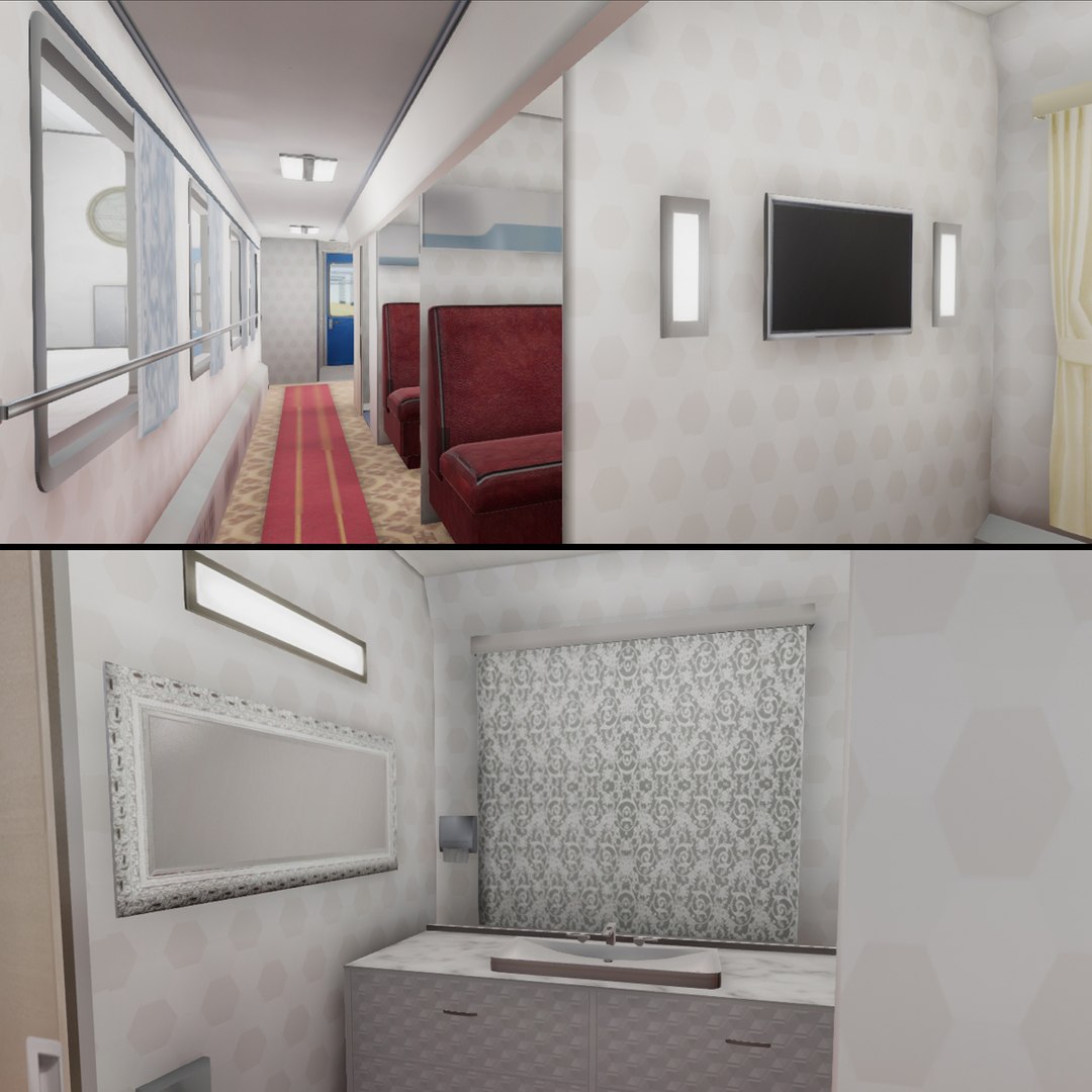 3D Modern Train Station 02 - TurboSquid 1629007