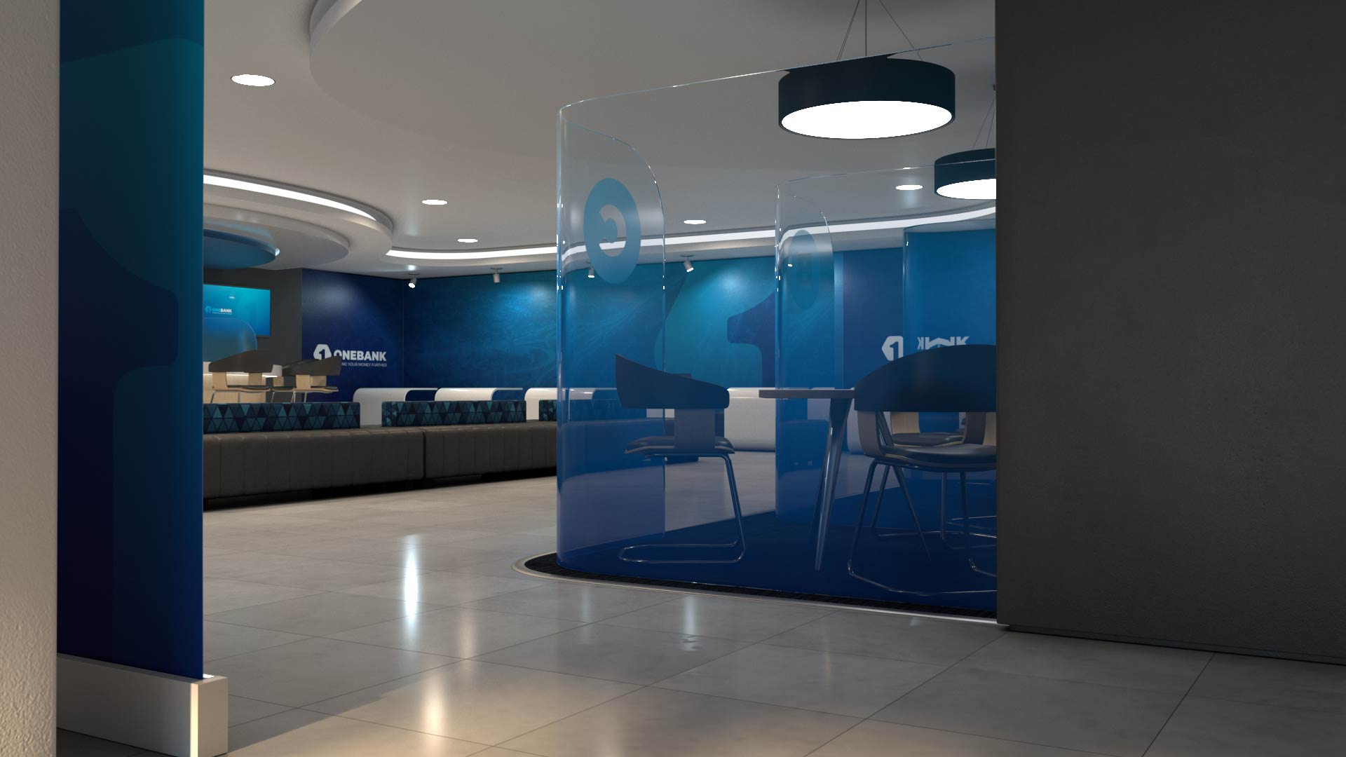 Bank scene modern building 3D model - TurboSquid 1517328