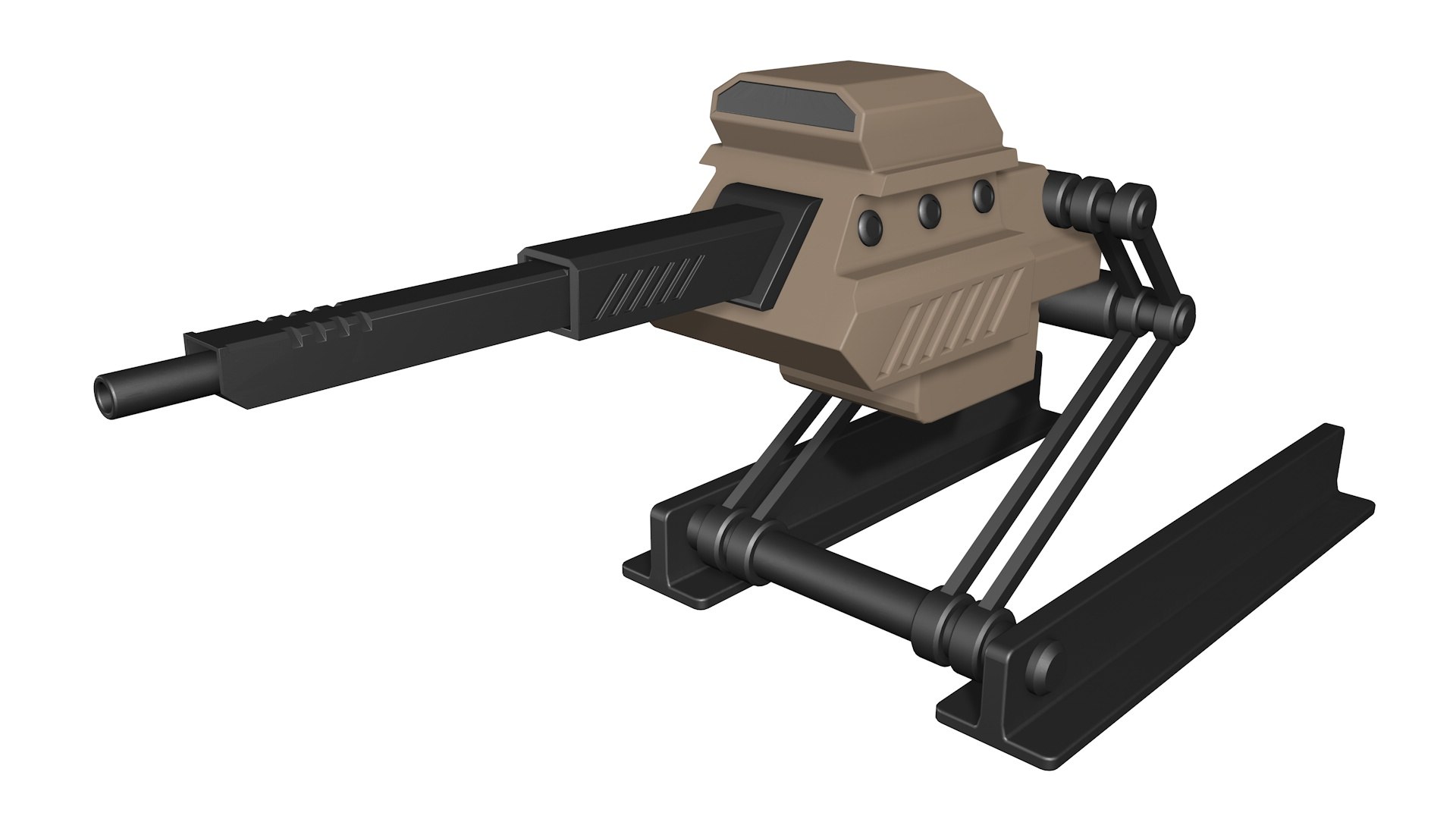 3D 5 Heavy Weapons Turret Pack Model - TurboSquid 1728825