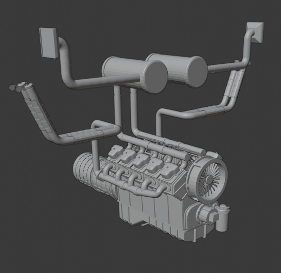 Free 3D Diesel Engine Y10 - TurboSquid 1578160