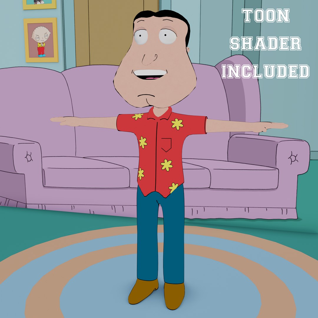 Glenn Quagmire From Family Guy - Rigged 3D Model - TurboSquid 1804348