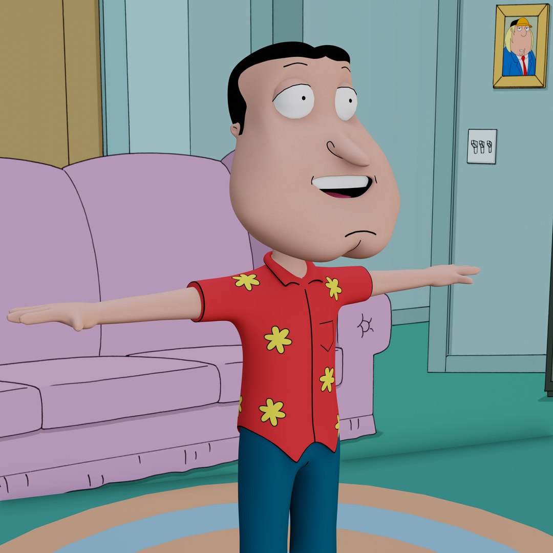 Glenn Quagmire From Family Guy - Rigged 3D Model - TurboSquid 1804348