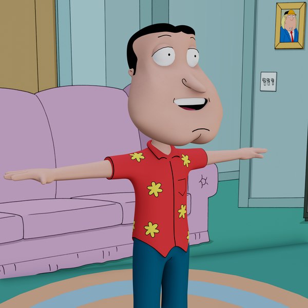 Glenn Quagmire de Family Guy - Rigged Modelo 3D - TurboSquid 1804348
