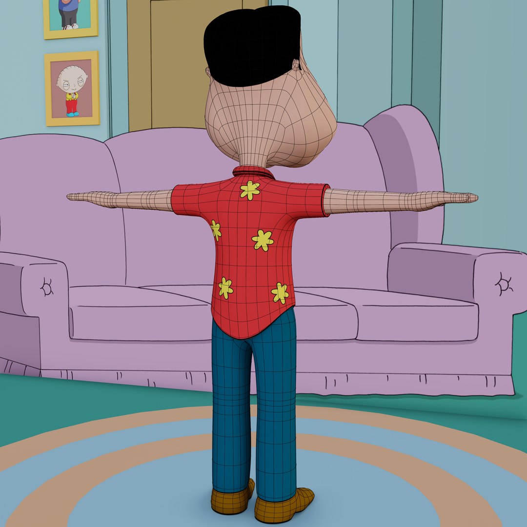 Glenn Quagmire From Family Guy - Rigged 3D Model - TurboSquid 1804348