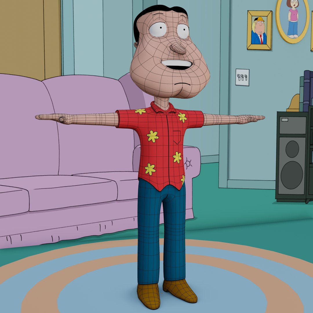 Glenn Quagmire From Family Guy - Rigged 3D Model - TurboSquid 1804348