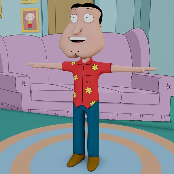 Glenn Quagmire de Family Guy - Rigged Modelo 3D - TurboSquid 1804348