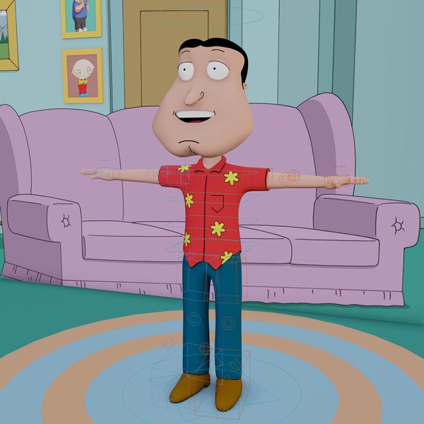 Glenn Quagmire de Family Guy - Rigged Modelo 3D - TurboSquid 1804348