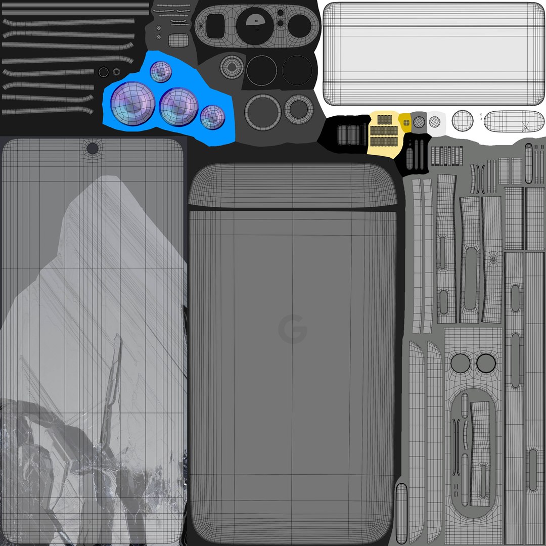 Google Pixel 8 Pro Obsidian 3D - TurboSquid 2139356
