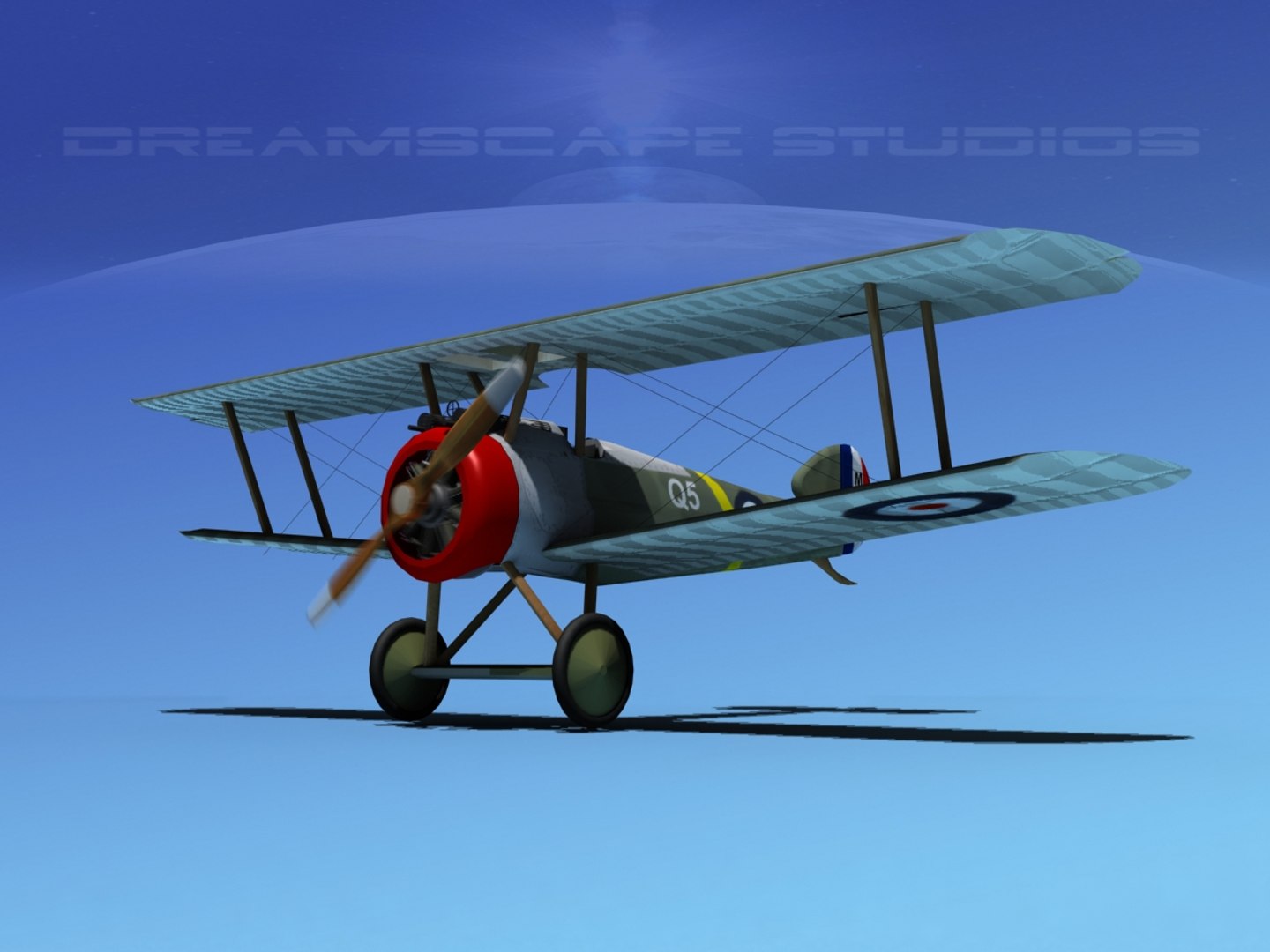 3d Sopwith Camel Fighter