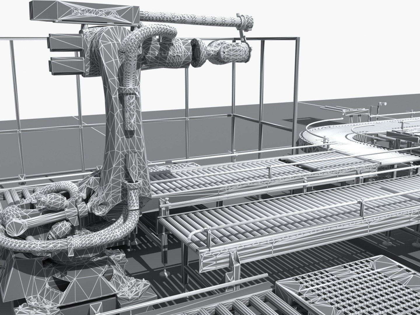 3D Model Industrial Equipment 13 - Fully Automatic Stacking And Winding ...