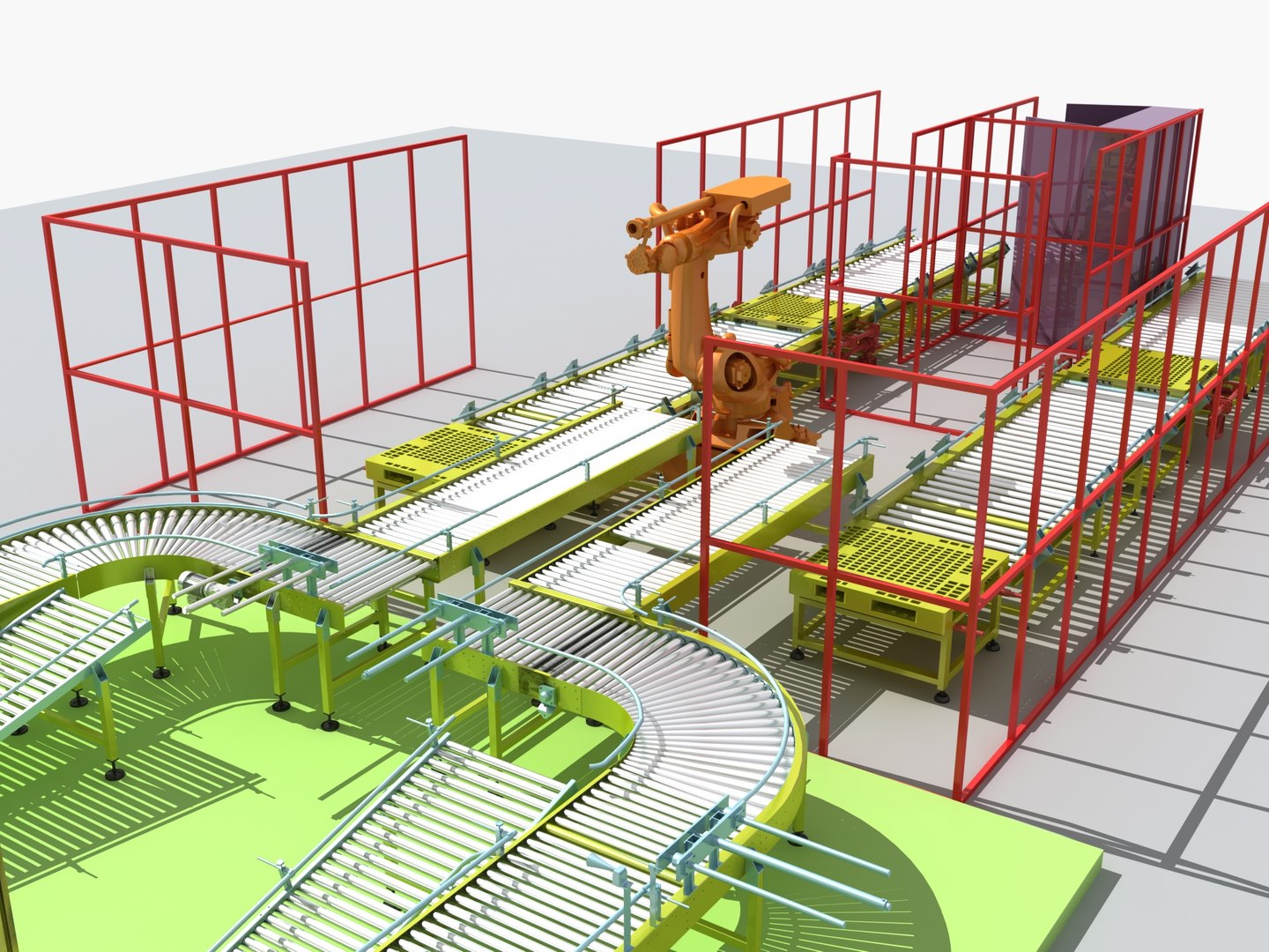 3D Model Industrial Equipment 13 - Fully Automatic Stacking And Winding ...