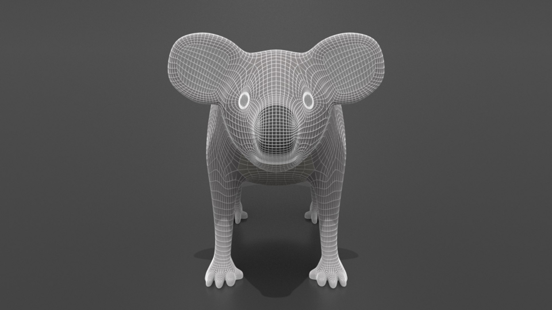 3D Cartoon Koala Model - TurboSquid 1592381