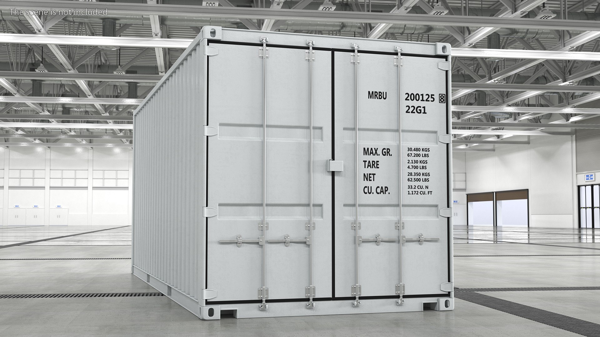 Shipping Cargo Container 20 Ft 3D Model - TurboSquid 2206548