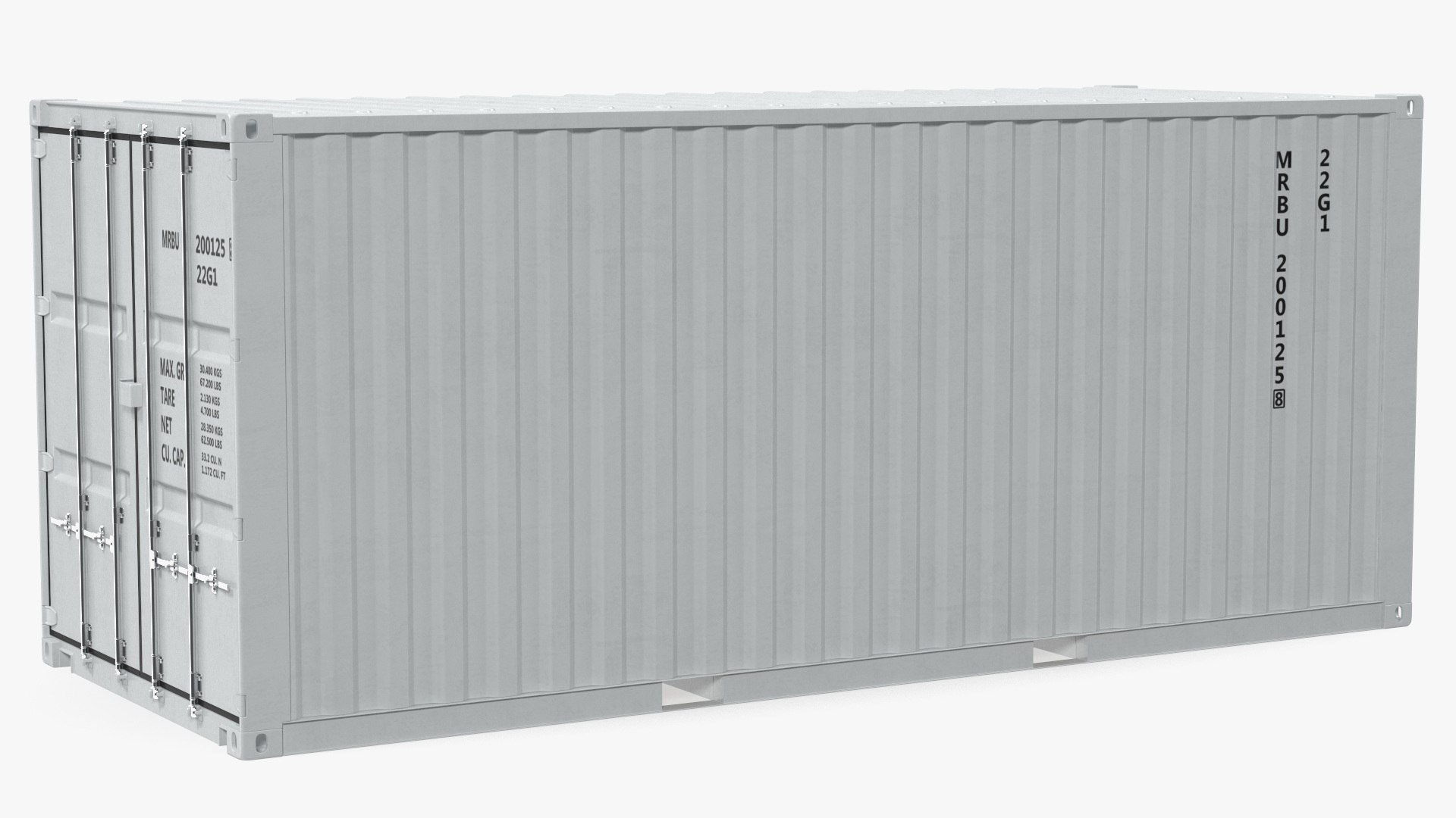 Shipping Cargo Container 20 Ft 3D Model - TurboSquid 2206548