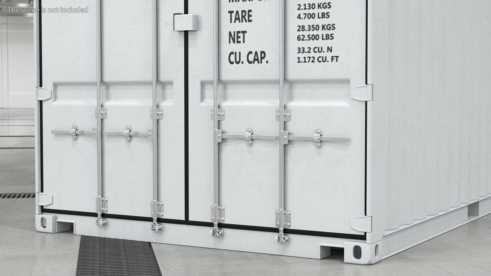 Shipping Cargo Container 20 Ft 3D Model - TurboSquid 2206548