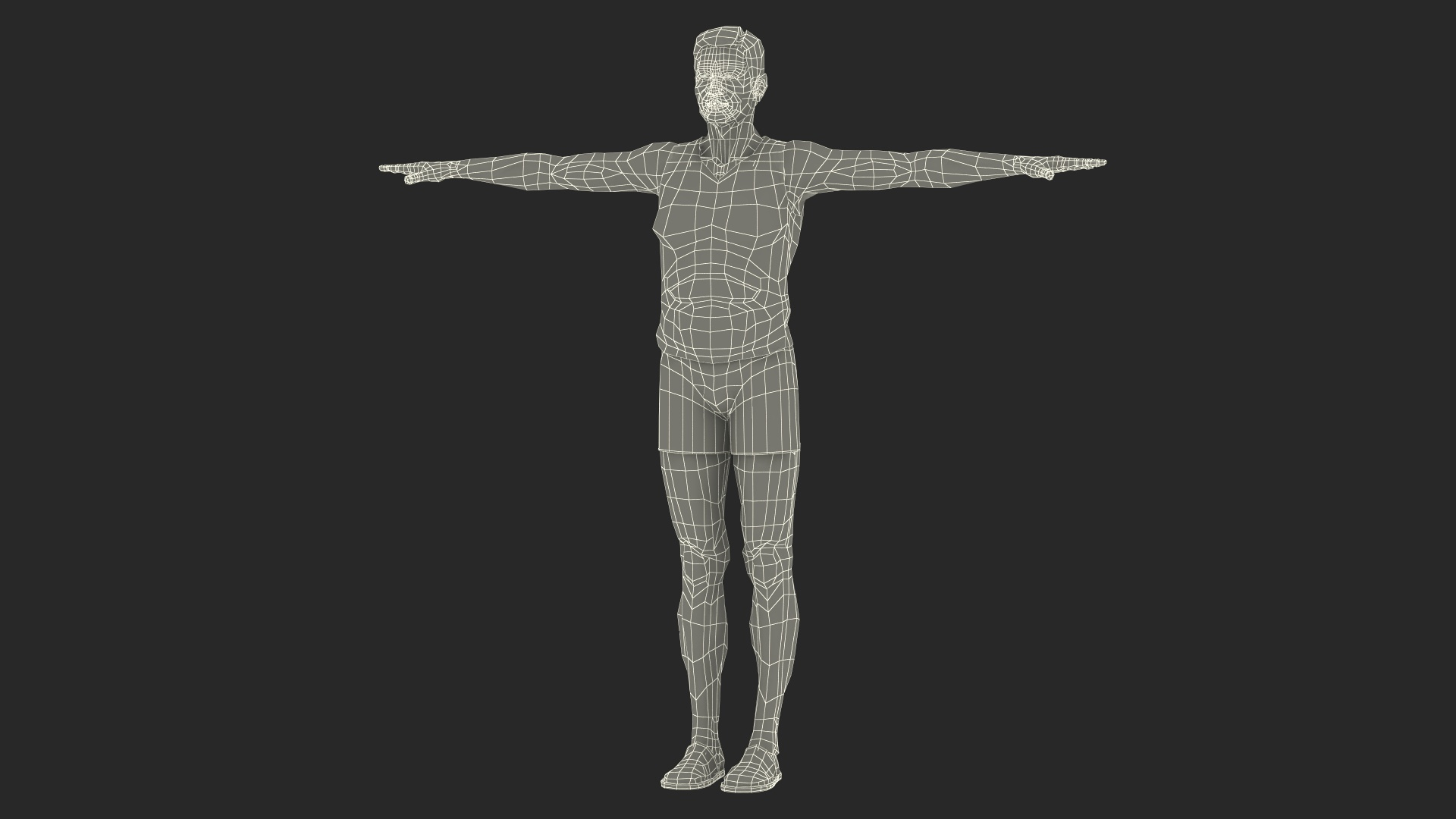 3D Asian Old Aged Man Underwear T-Pose Model - TurboSquid 2121450