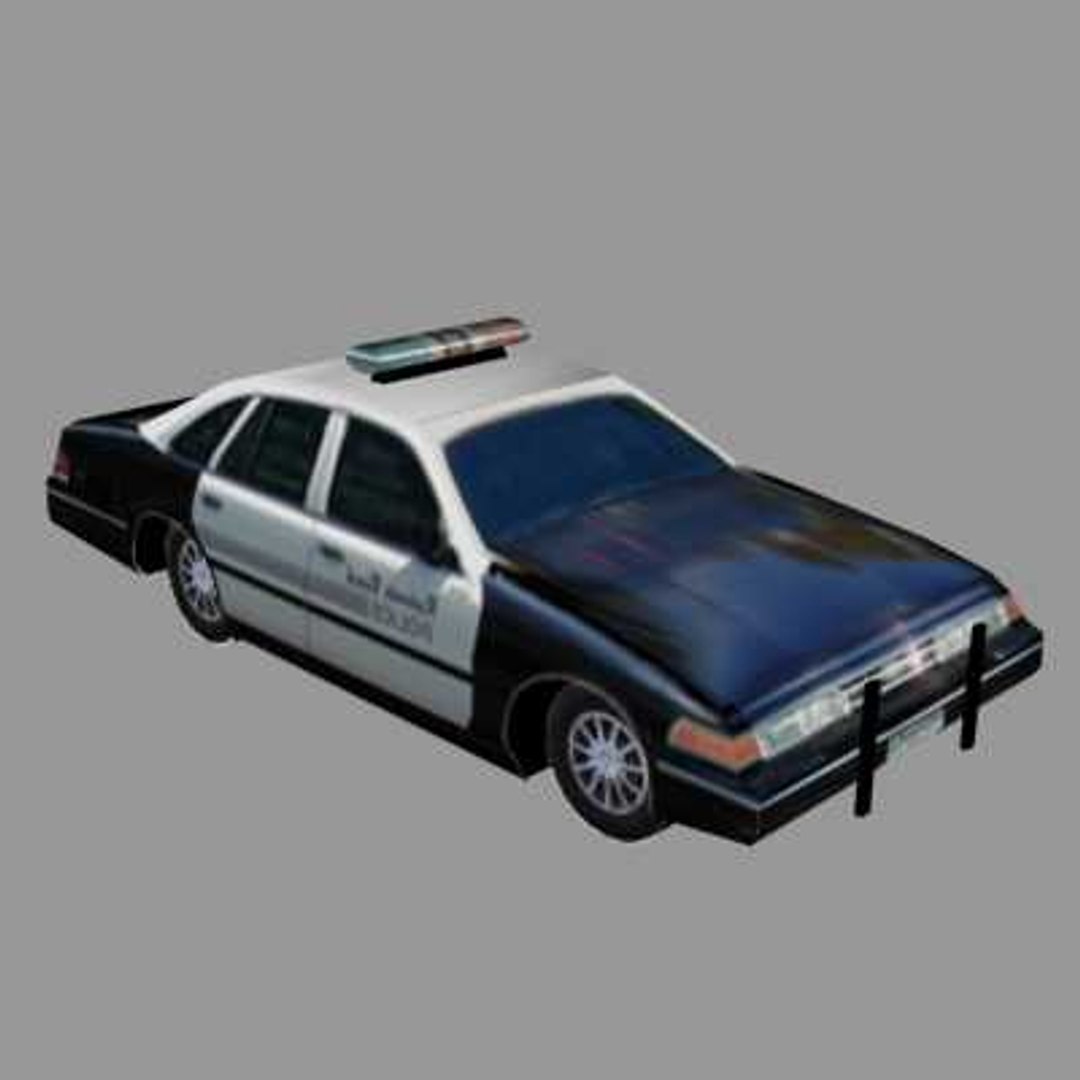 3d max car police sedan