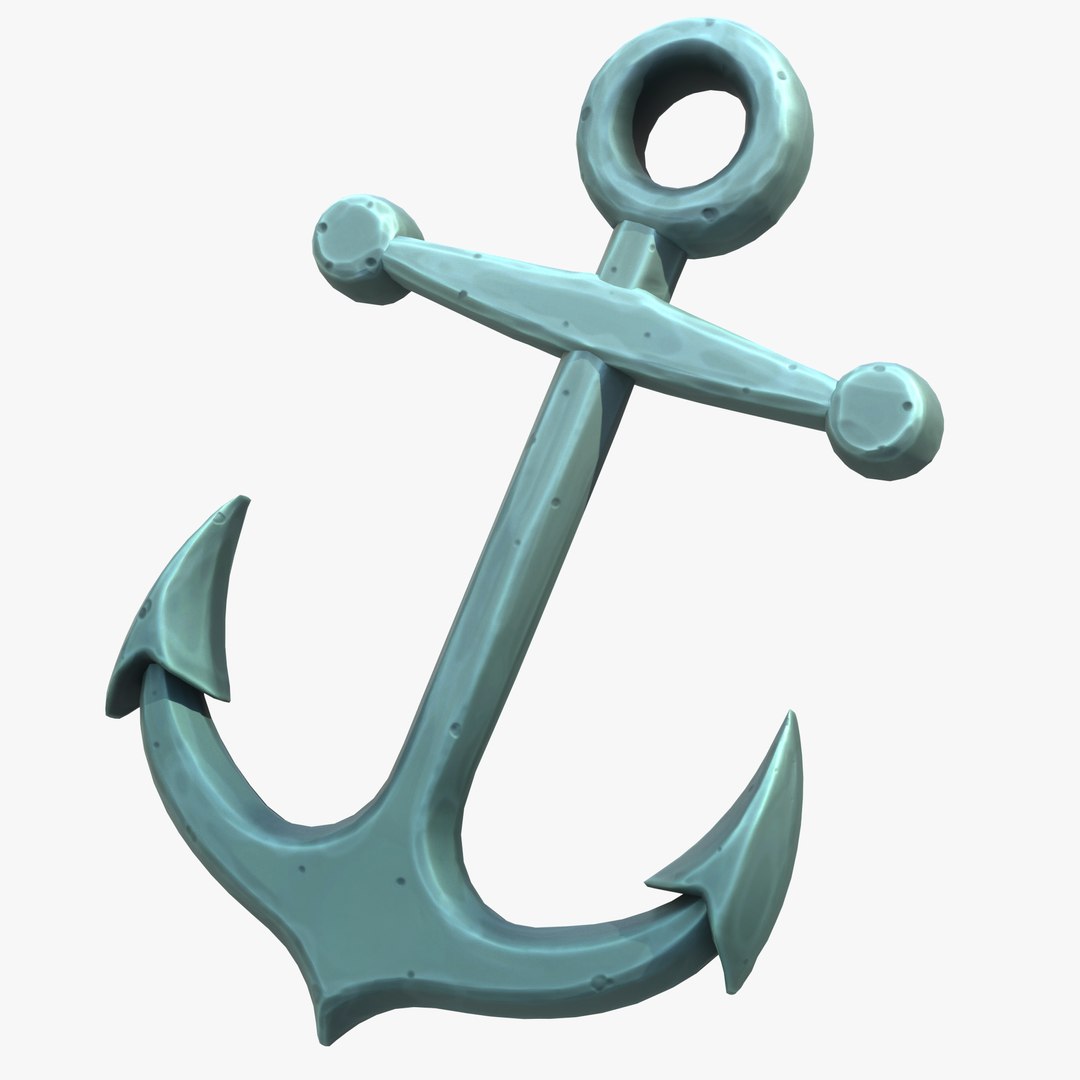 3D Model Stylized Cartoon Anchor - TurboSquid 2157925