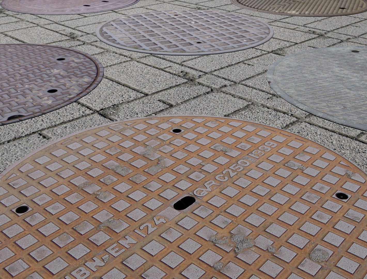 20 street sewers cap 3d model