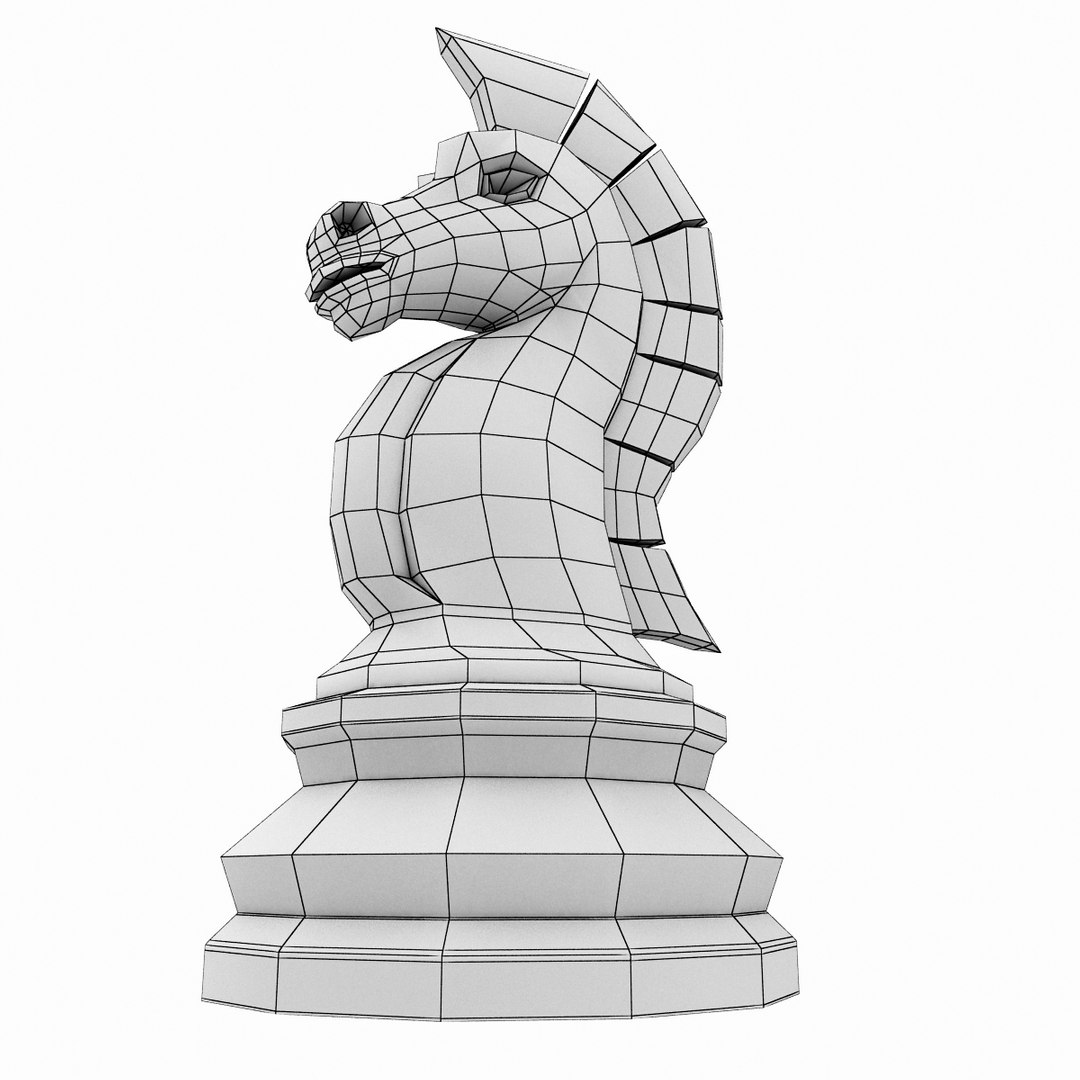 3d Chess Knight Model