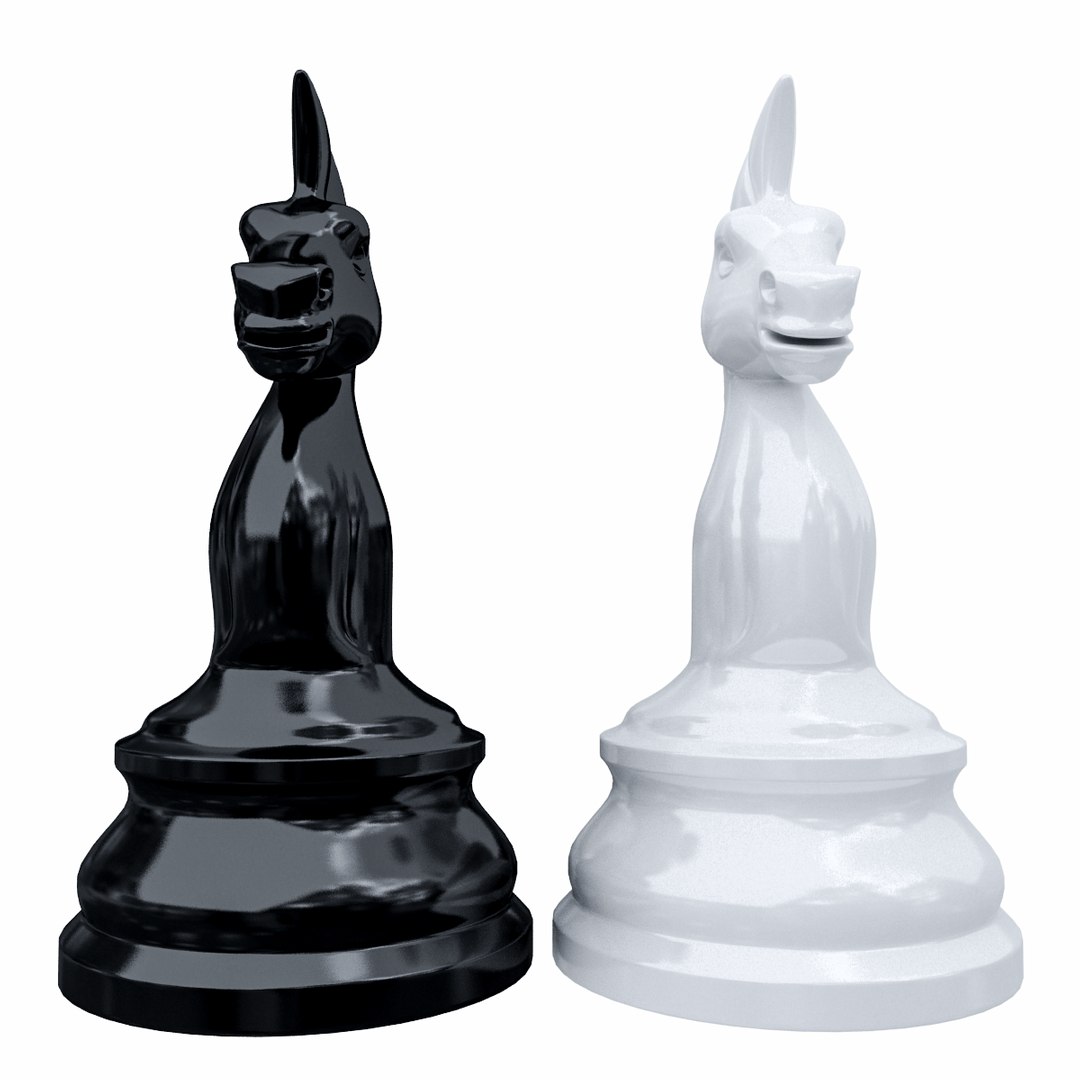 3d Chess Knight Model