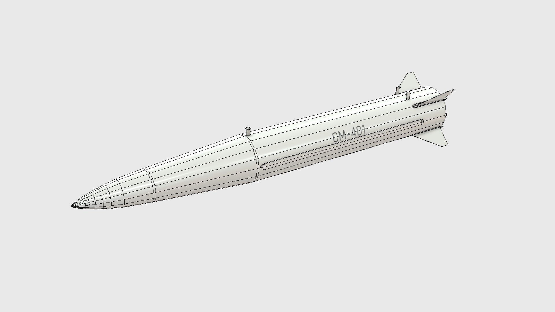 CM-401 Chinese Anti-Ship Ballistic Missile Low-Poly Model - TurboSquid ...