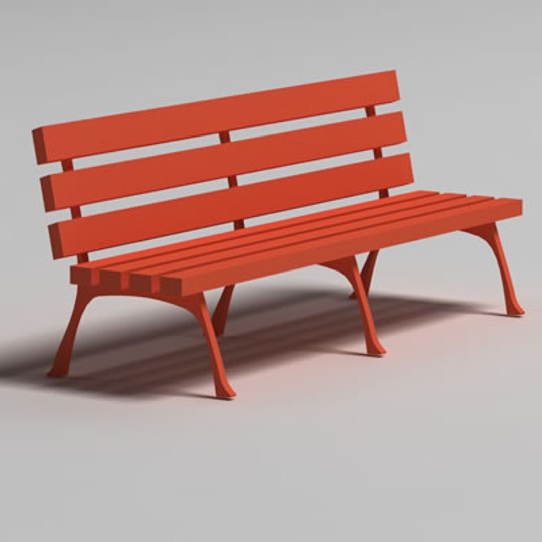 Park Bench 3d Max