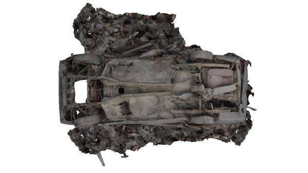 Abandoned Car 3D destroyed vehicle 3D model - TurboSquid 1831904