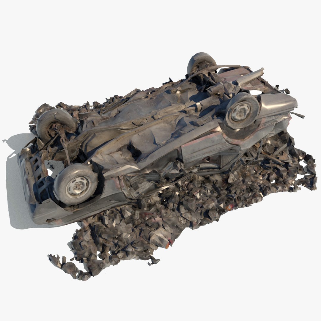 Abandoned Car 3D Destroyed Vehicle 3D Model - TurboSquid 1831904