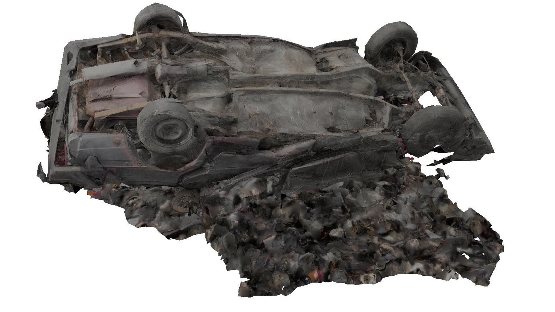 Abandoned Car 3D Destroyed Vehicle 3D Model - TurboSquid 1831904