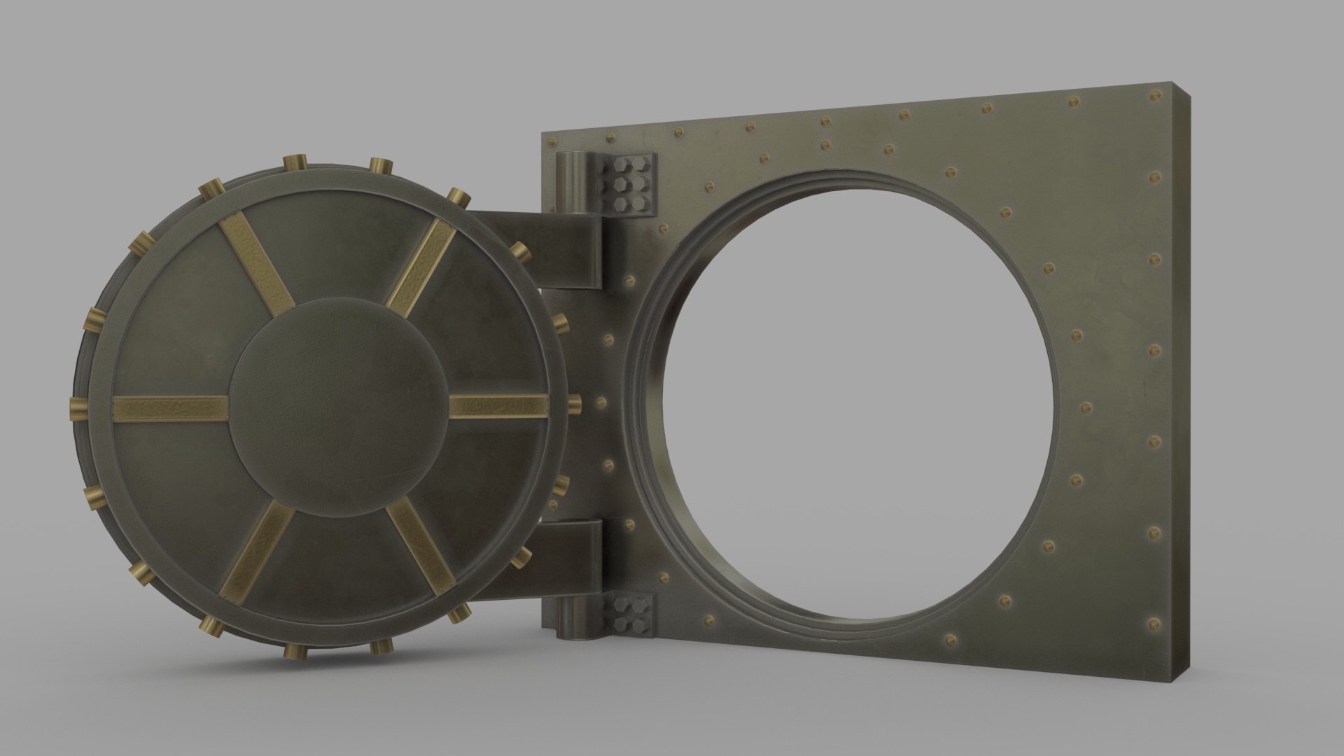 Vault Door 3D Model - TurboSquid 2179786