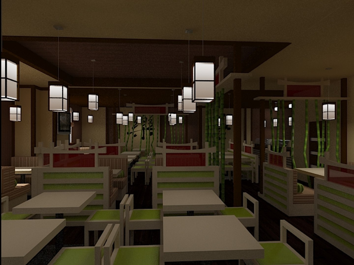 3d Model Sushi Bar