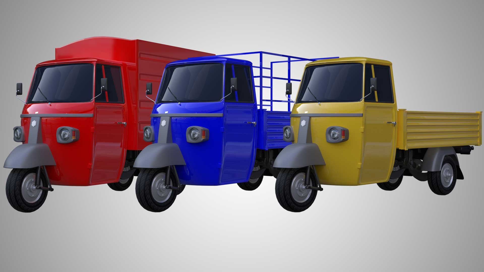 Piaggio Truck Model | 1145407 | TurboSquid