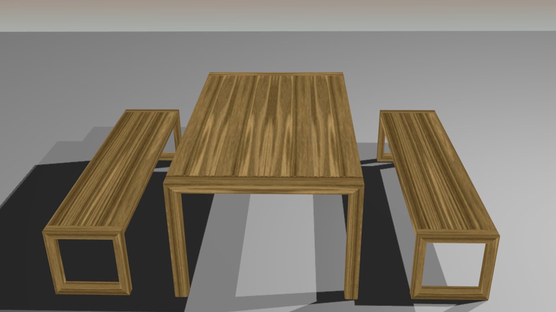 Maya Wooden Bench Table