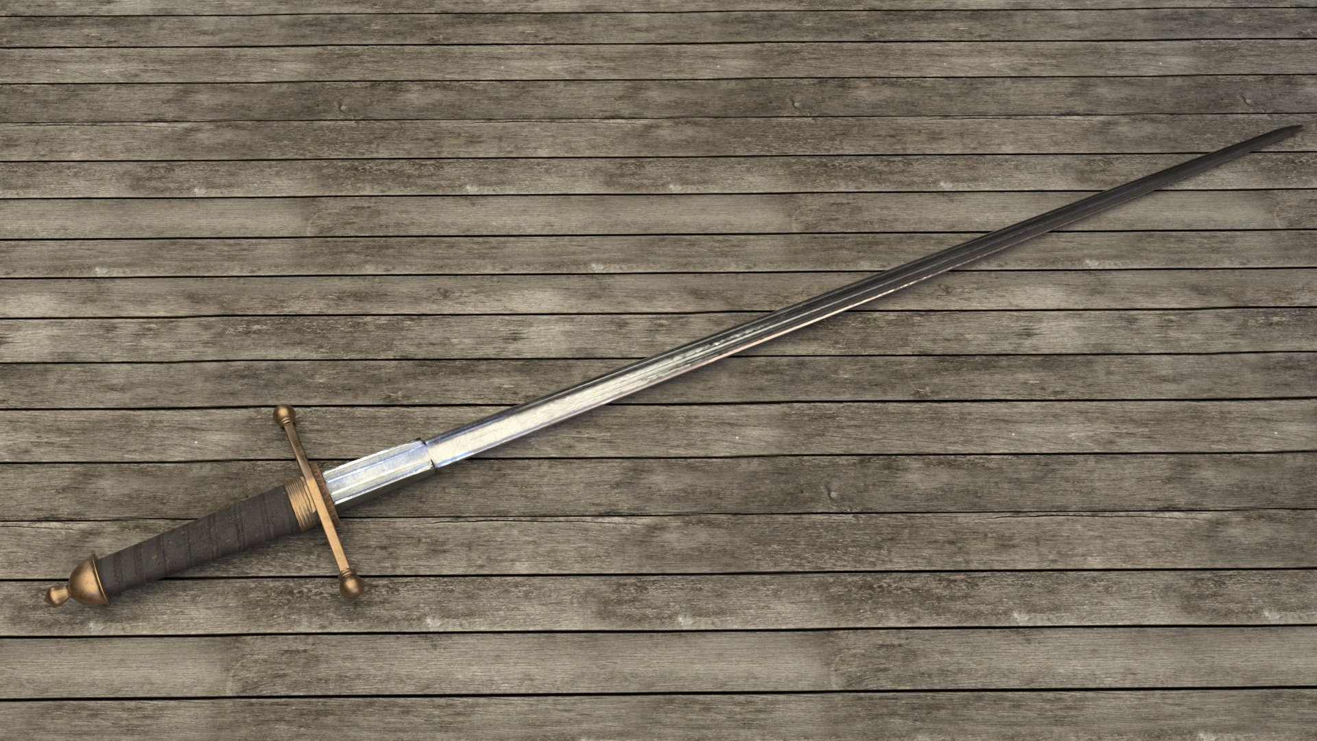 3D Sword Broadsword Model - TurboSquid 1477641
