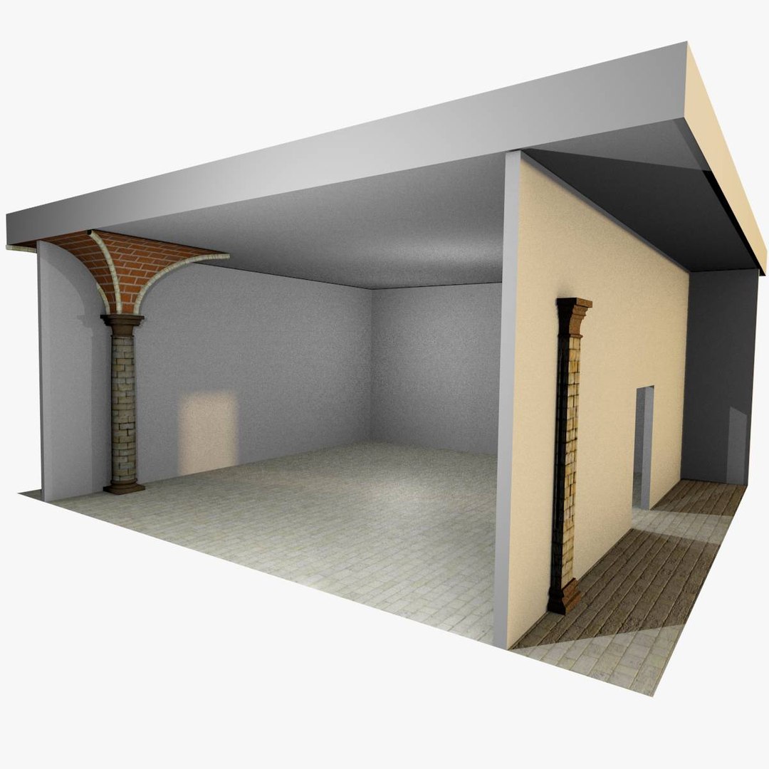 3d Romanic Vaulting Column Spacings