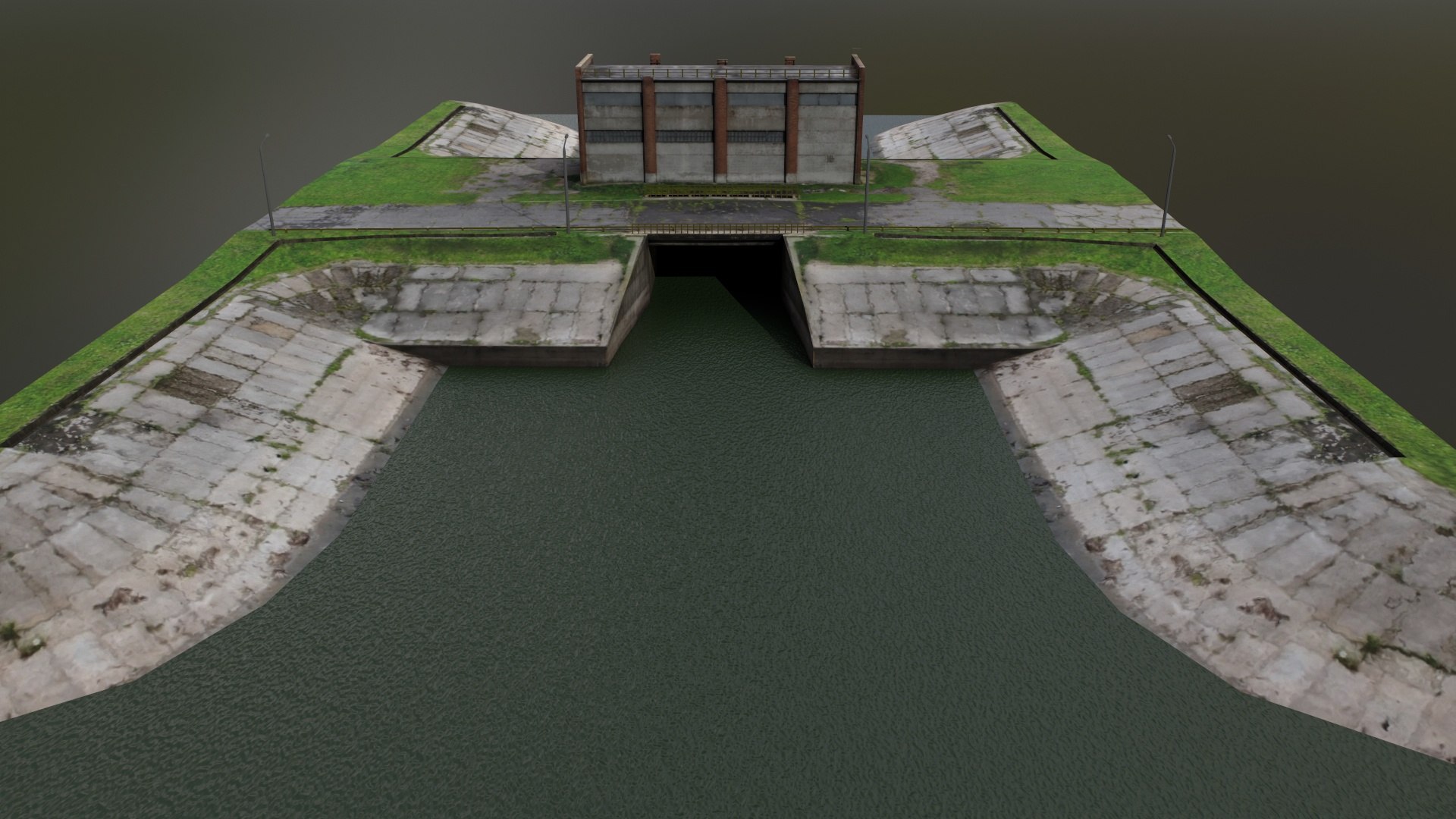 Free 3D Dam On The River - TurboSquid 1868860