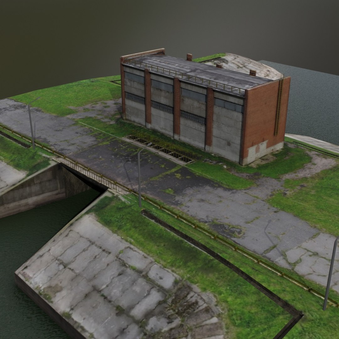 Free 3D Dam On The River - TurboSquid 1868860