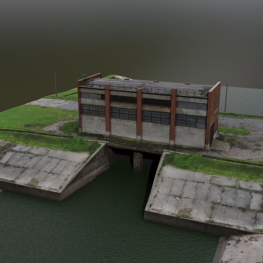 Free 3D Dam On The River - TurboSquid 1868860