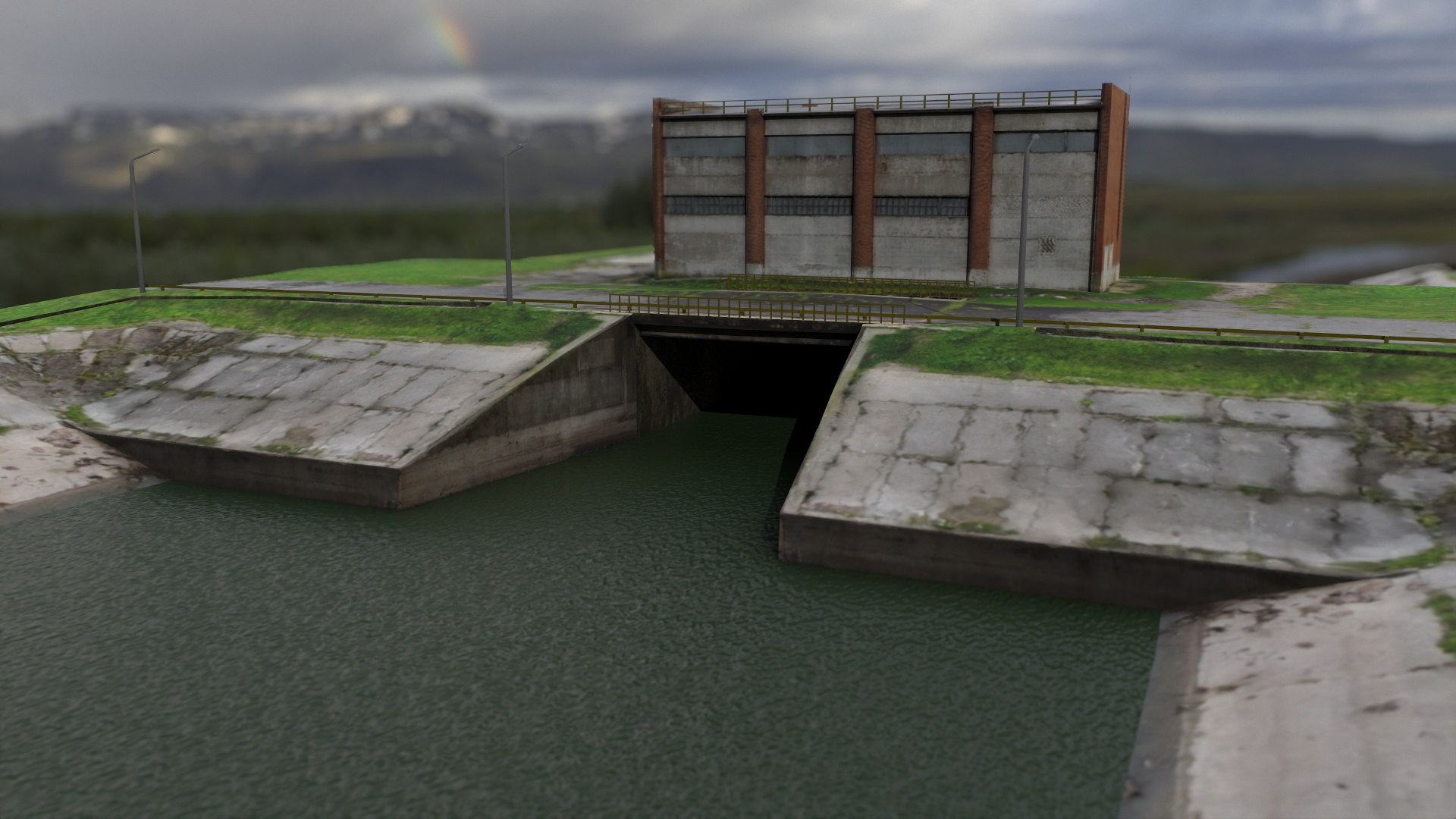 Free 3D Dam On The River - TurboSquid 1868860